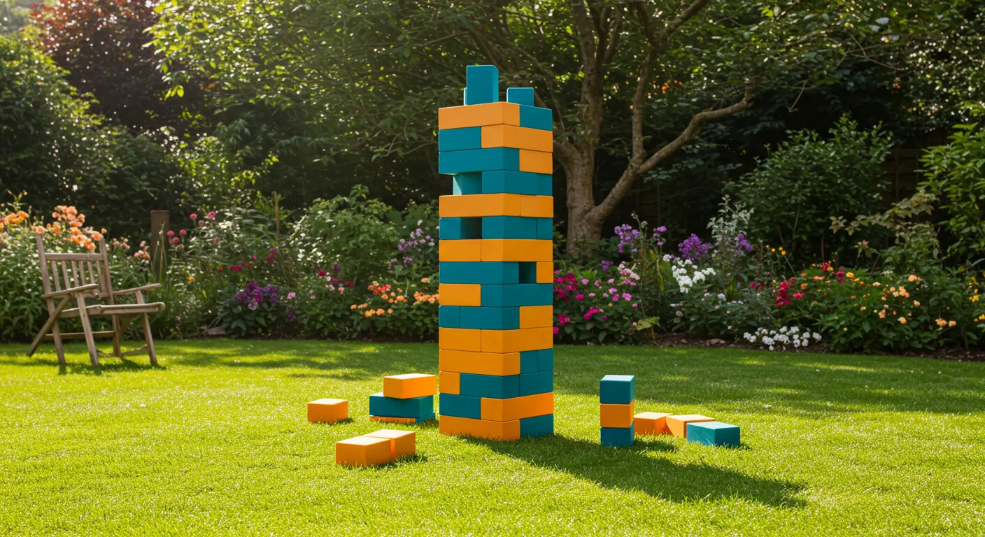 Shop Sunnylife Giant Jumbling Tower: The Ultimate Outdoor Game for Fun ...